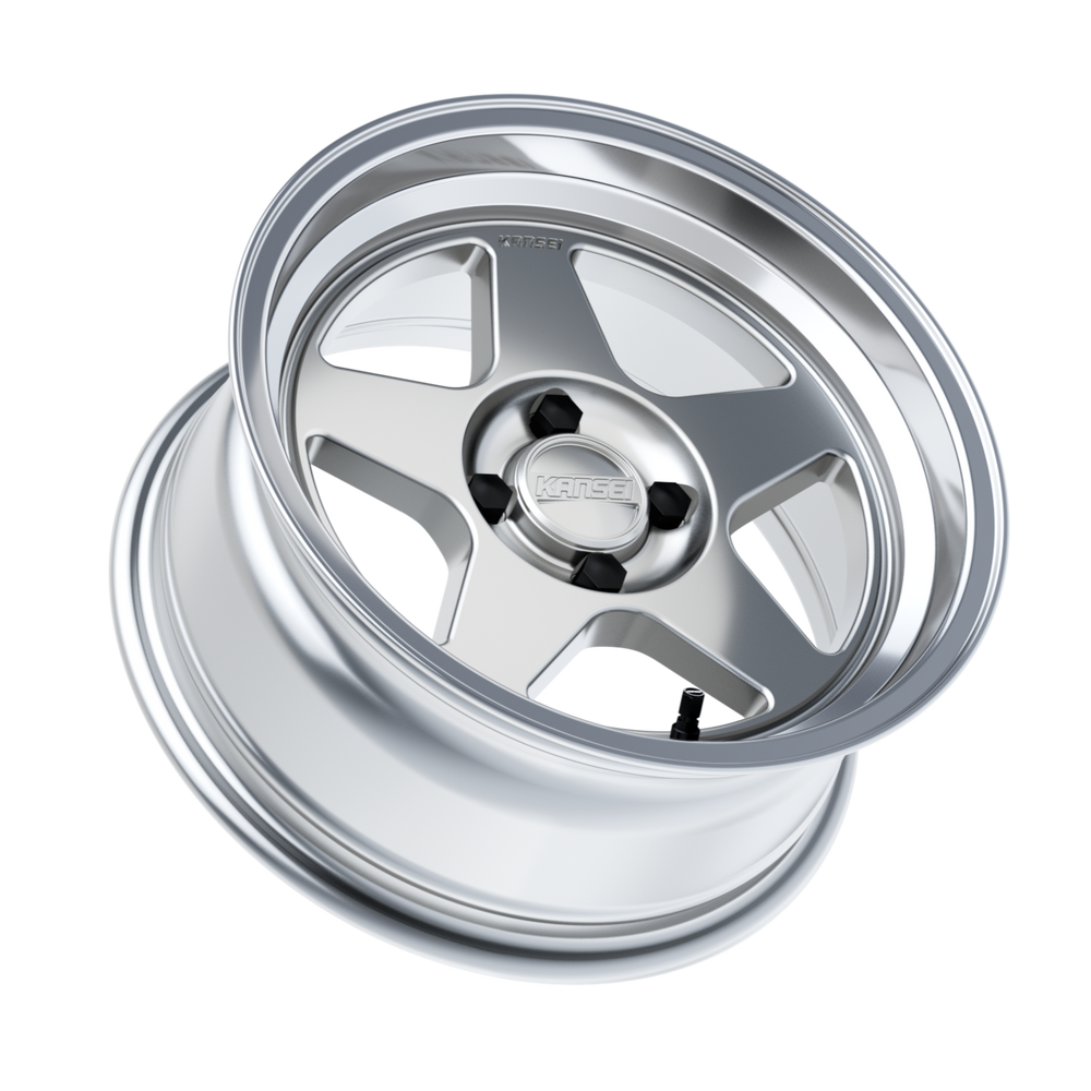 KNP 15" - Hyper Silver Machined Lip – Kansei Wheels