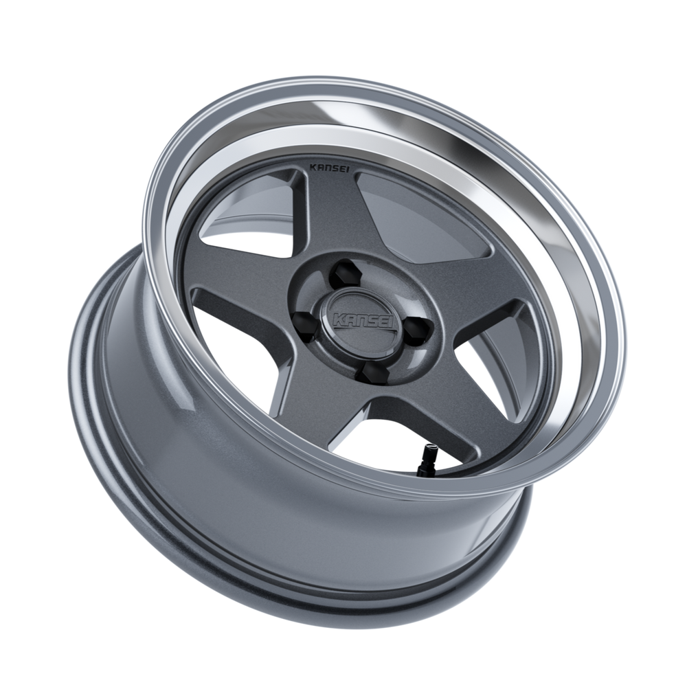 KNP 15" - Gloss Gunmetal Machined Lip – Kansei Wheels