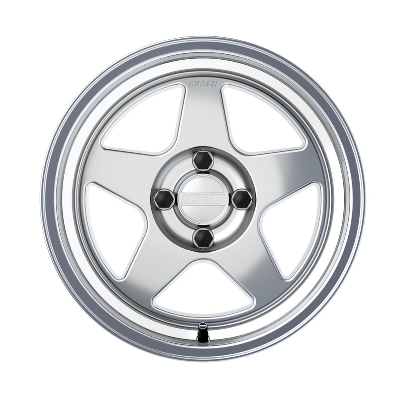 KNP 15" - Hyper Silver Machined Lip – Kansei Wheels