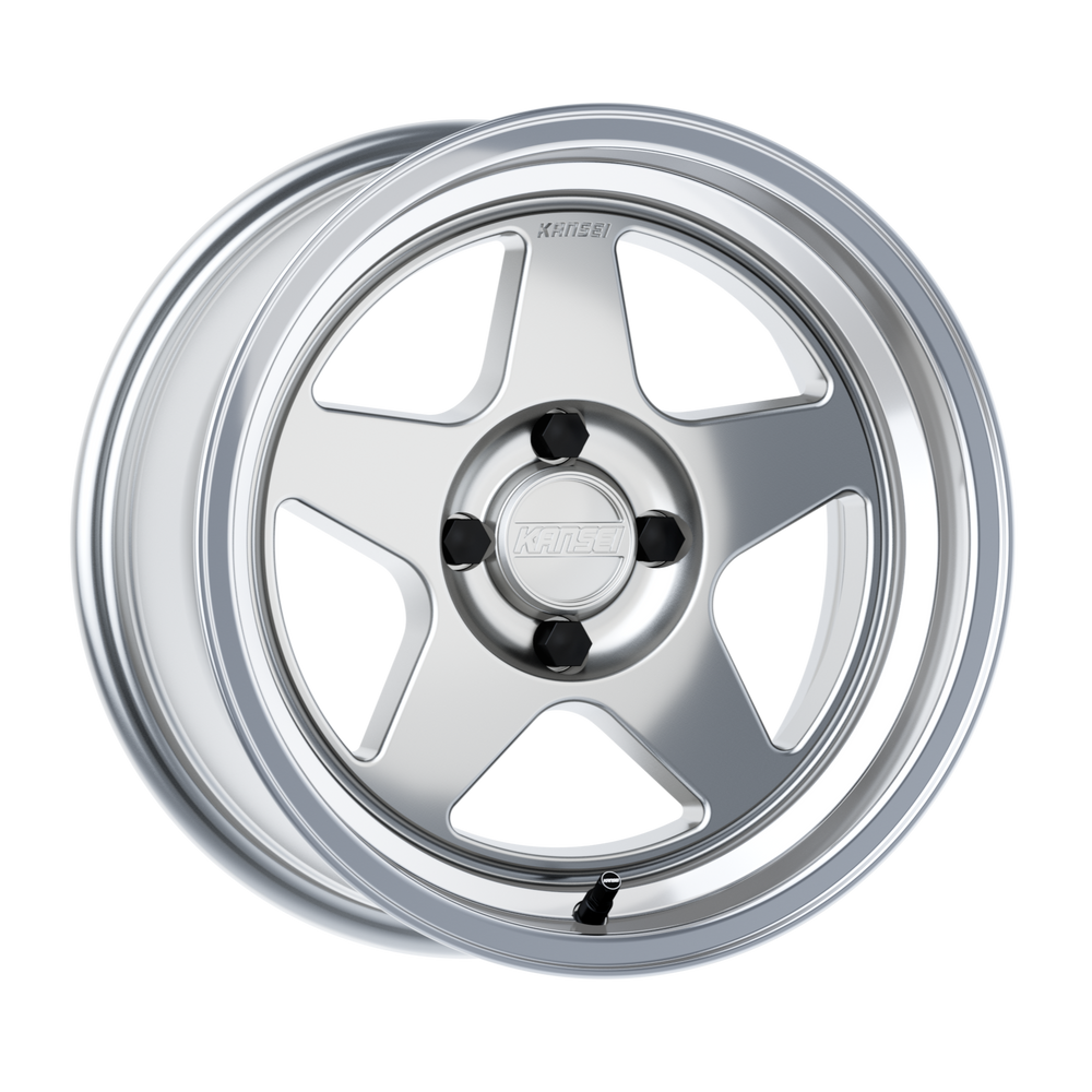 KNP 15" - Hyper Silver Machined Lip – Kansei Wheels