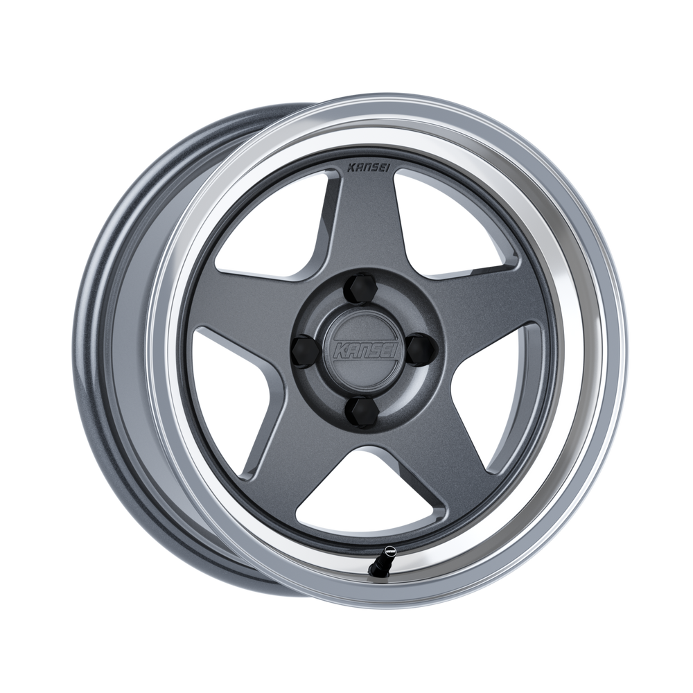 KNP 15" - Gloss Gunmetal Machined Lip – Kansei Wheels