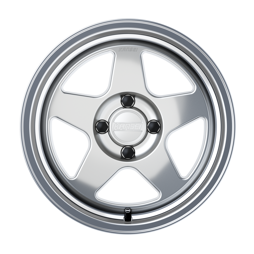 KNP 15" - Hyper Silver Machined Lip – Kansei Wheels