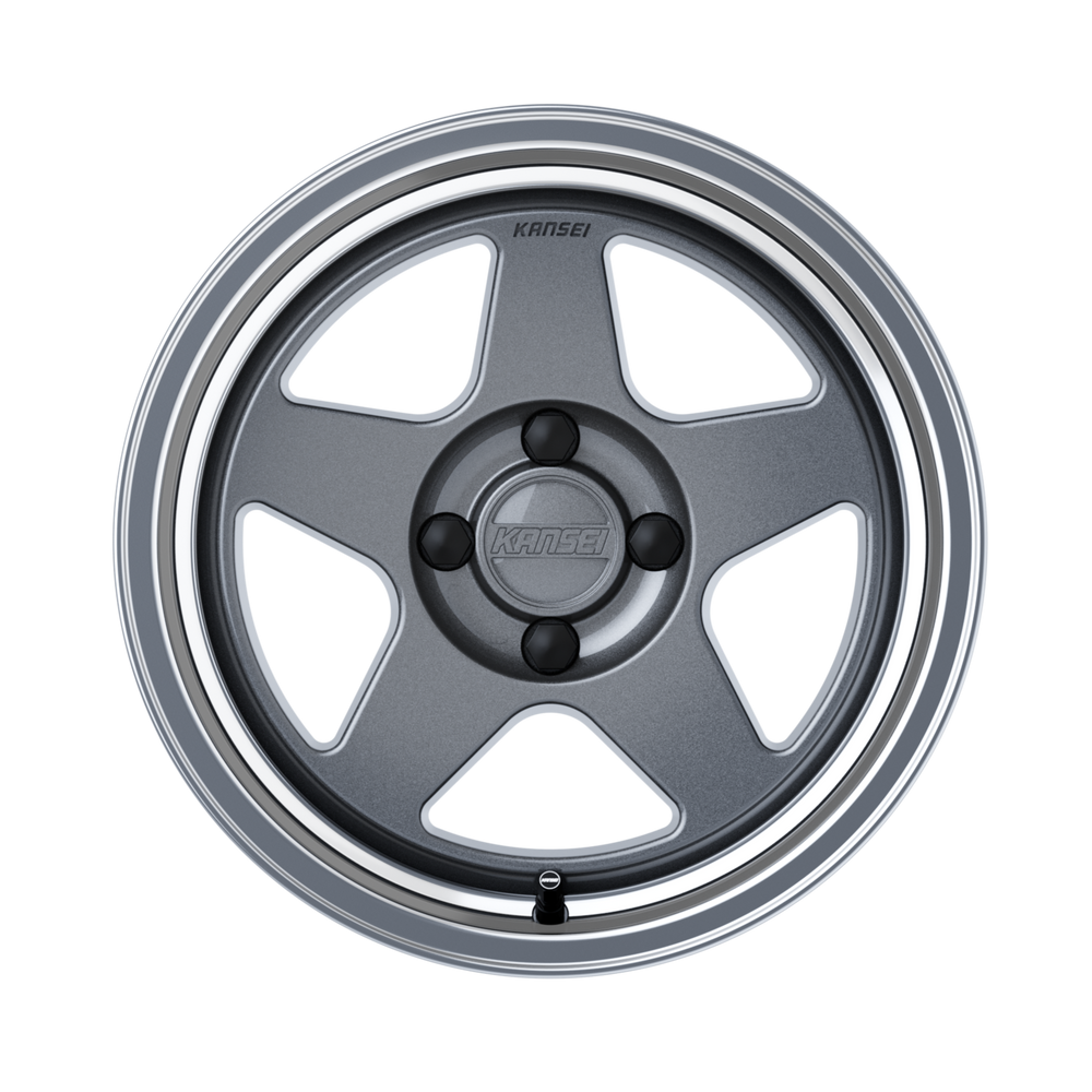 KNP 15" - Gloss Gunmetal Machined Lip – Kansei Wheels