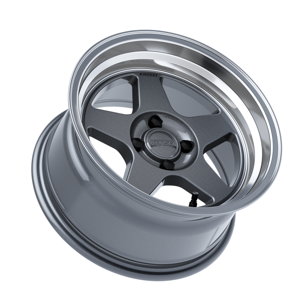 KNP 15" - Gloss Gunmetal Machined Lip – Kansei Wheels