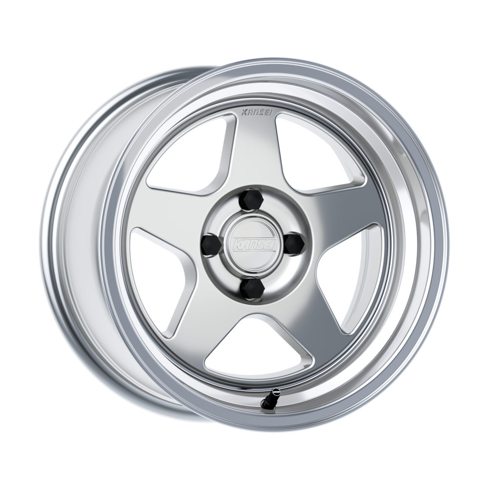 KNP 15" - Hyper Silver Machined Lip – Kansei Wheels