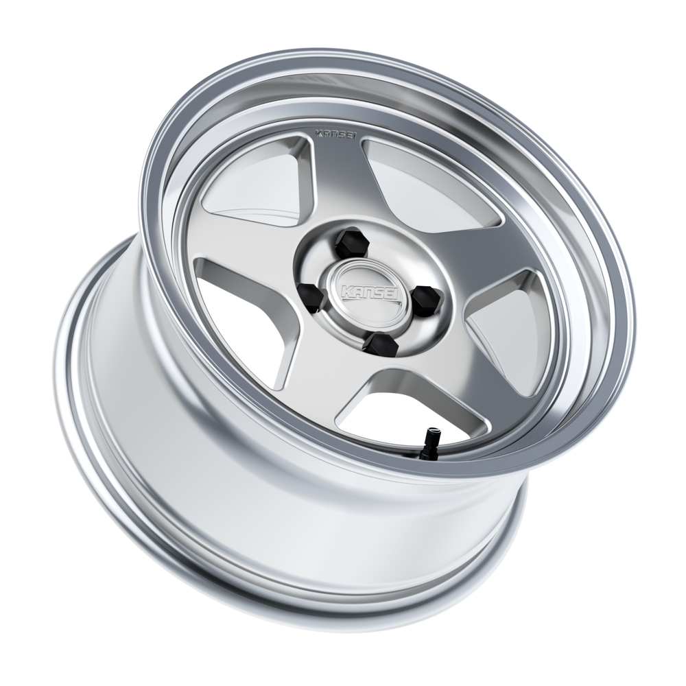 KNP 15" - Hyper Silver Machined Lip – Kansei Wheels