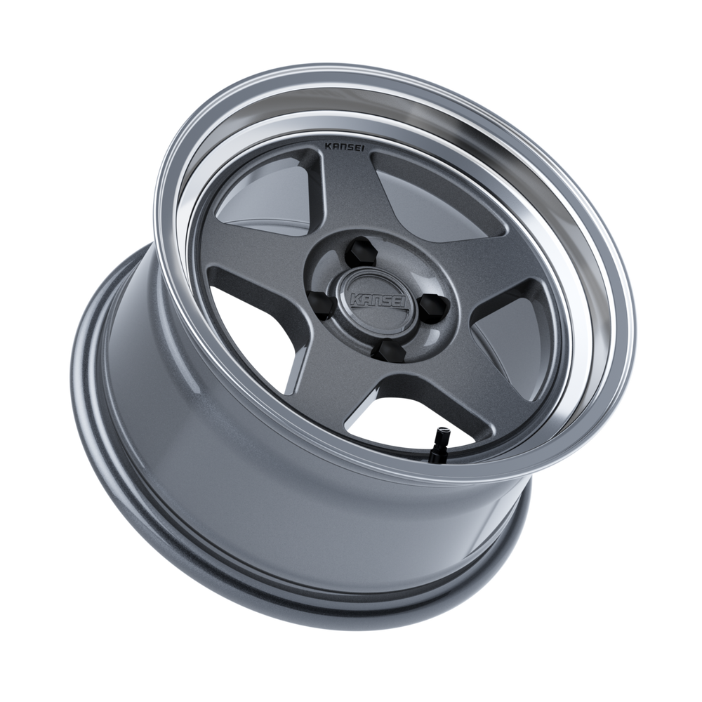 KNP 15" - Gloss Gunmetal Machined Lip – Kansei Wheels