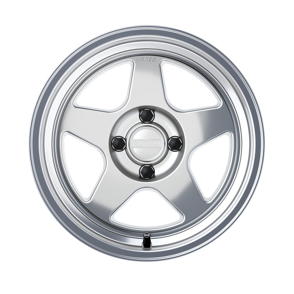 KNP 15" - Hyper Silver Machined Lip – Kansei Wheels