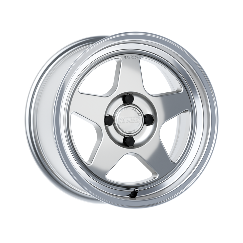 KNP 15" - Hyper Silver Machined Lip – Kansei Wheels