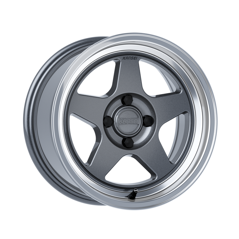 KNP 15" - Gloss Gunmetal Machined Lip – Kansei Wheels
