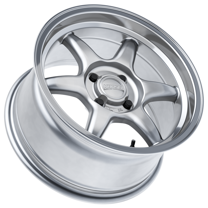 TANDEM 15" - Hyper Silver Machined Lip – Kansei Wheels