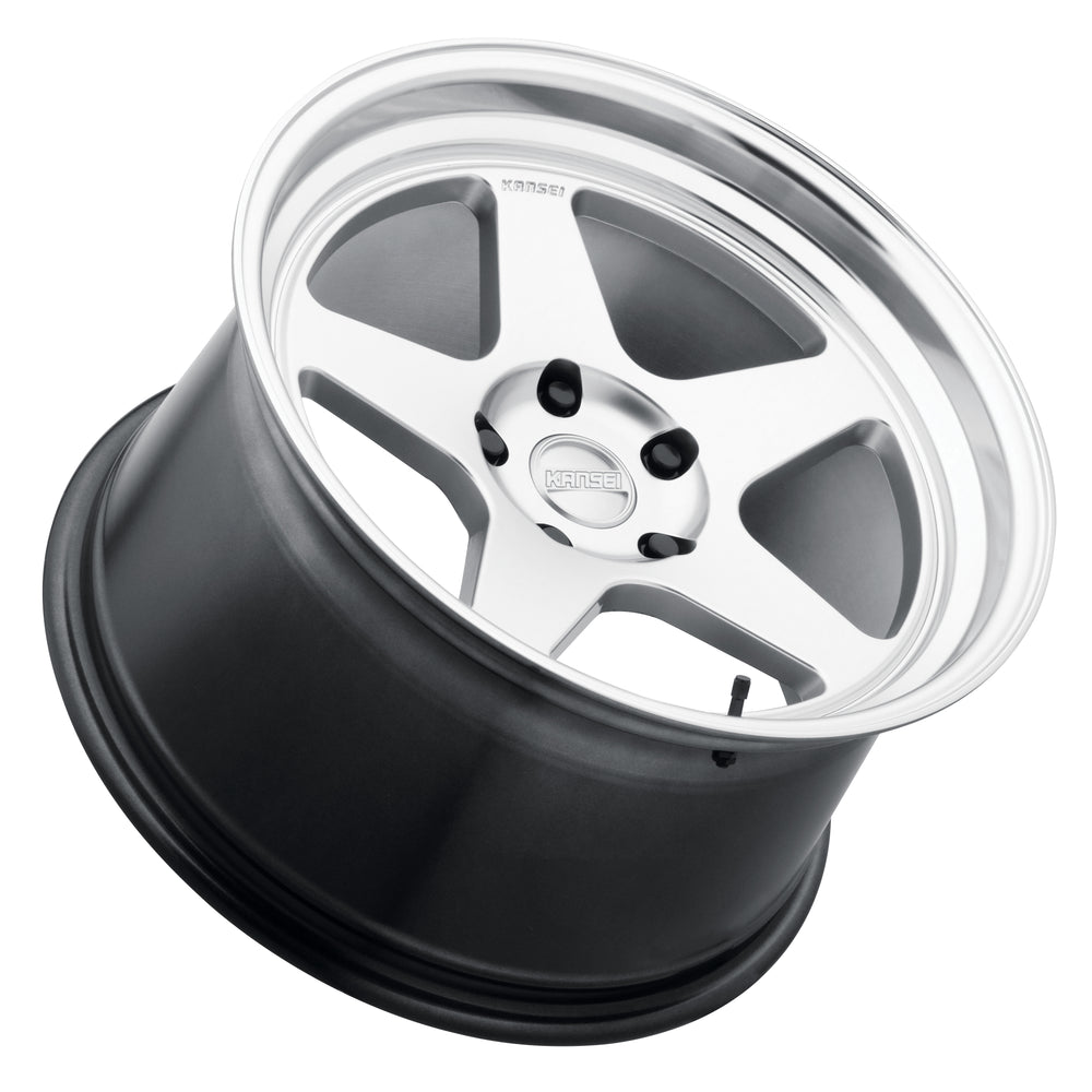 KNP - Hyper Silver with Bright Machined Lip – Kansei Wheels