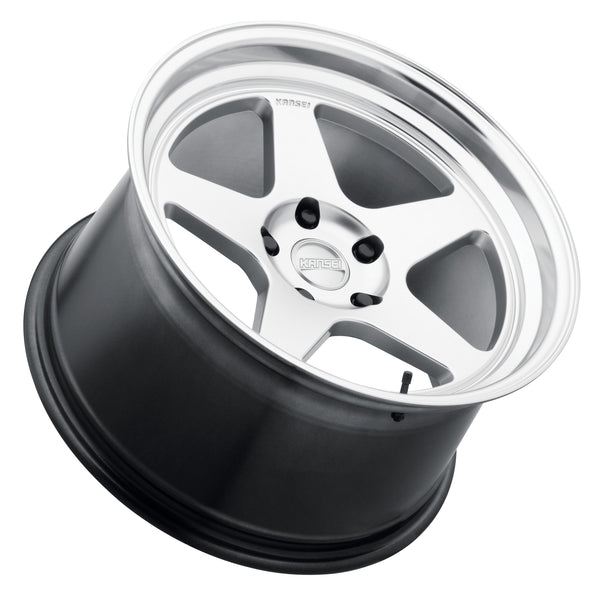 KNP - Hyper Silver with Bright Machined Lip – Kansei Wheels