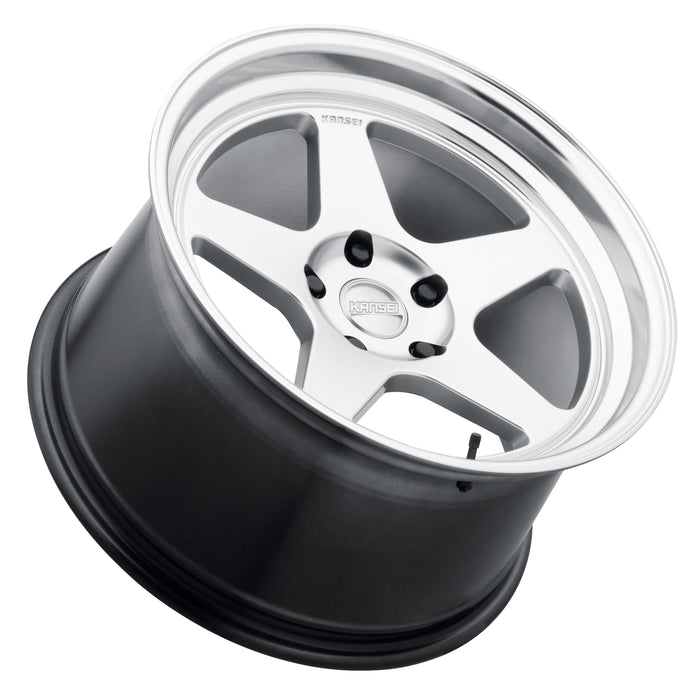 KNP - Hyper Silver with Bright Machined Lip – Kansei Wheels