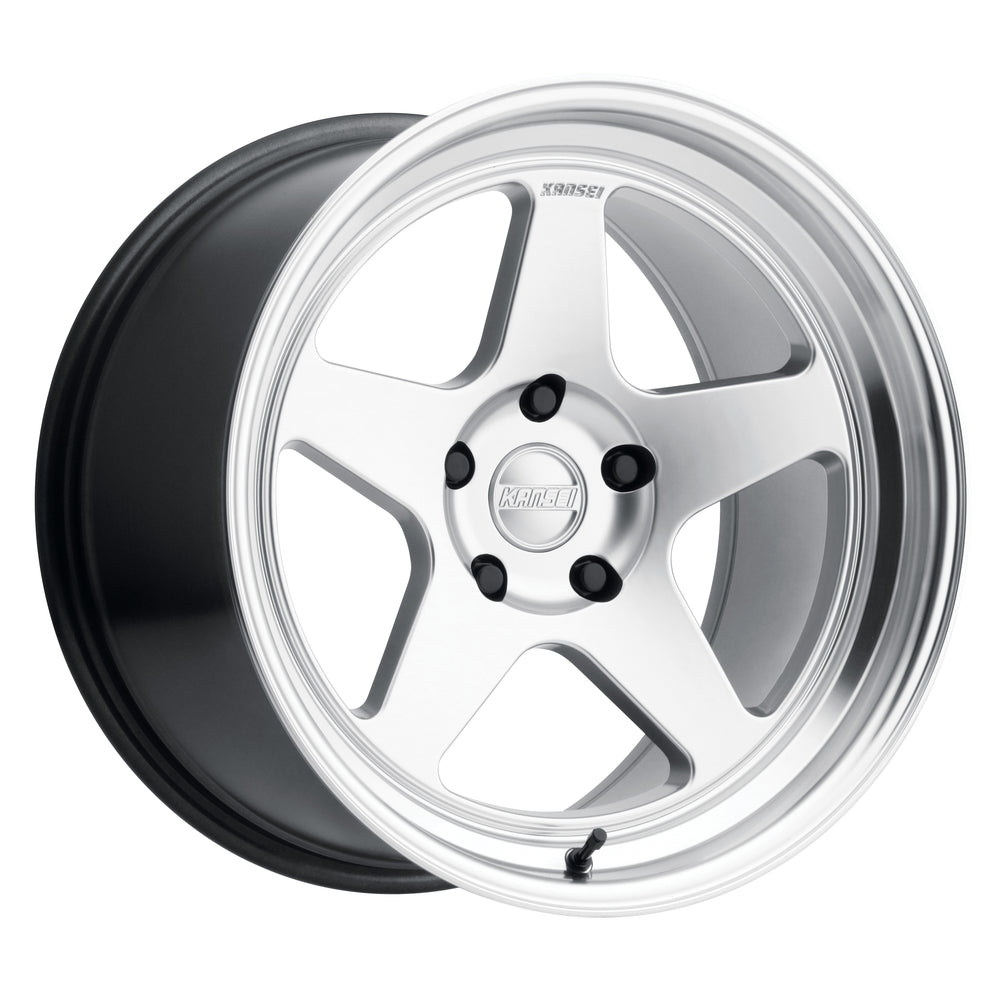 KNP - Hyper Silver with Bright Machined Lip – Kansei Wheels